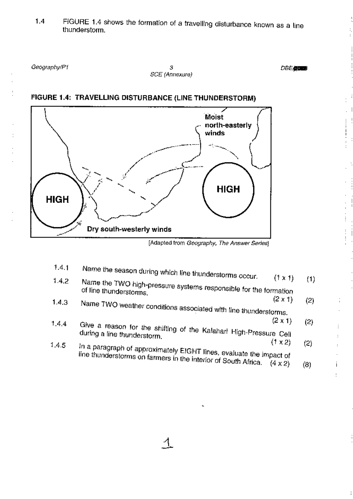 1.4 Line Thunderstorms and Cyclones: Geography Study Notes (3 DBE SCE ...