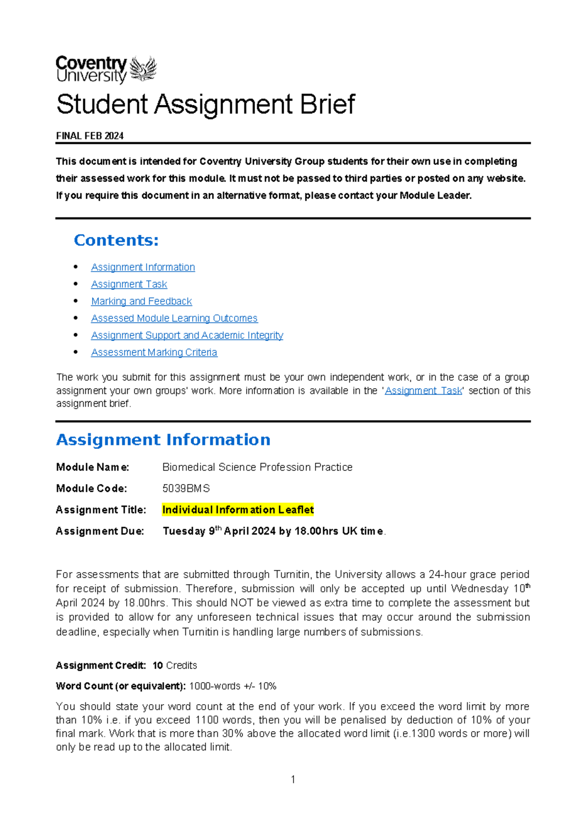 University Assignment Brief Template v1.3 10.07.23 SLS Leaflet Final ...