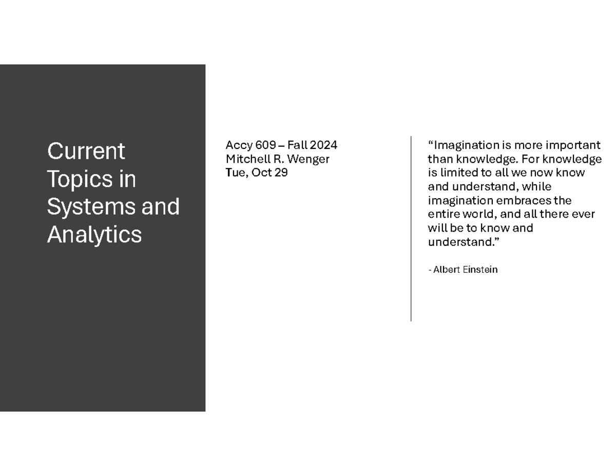 AI in Different Industries: Overviews, Trends, and Use Cases (Accy 609 ...