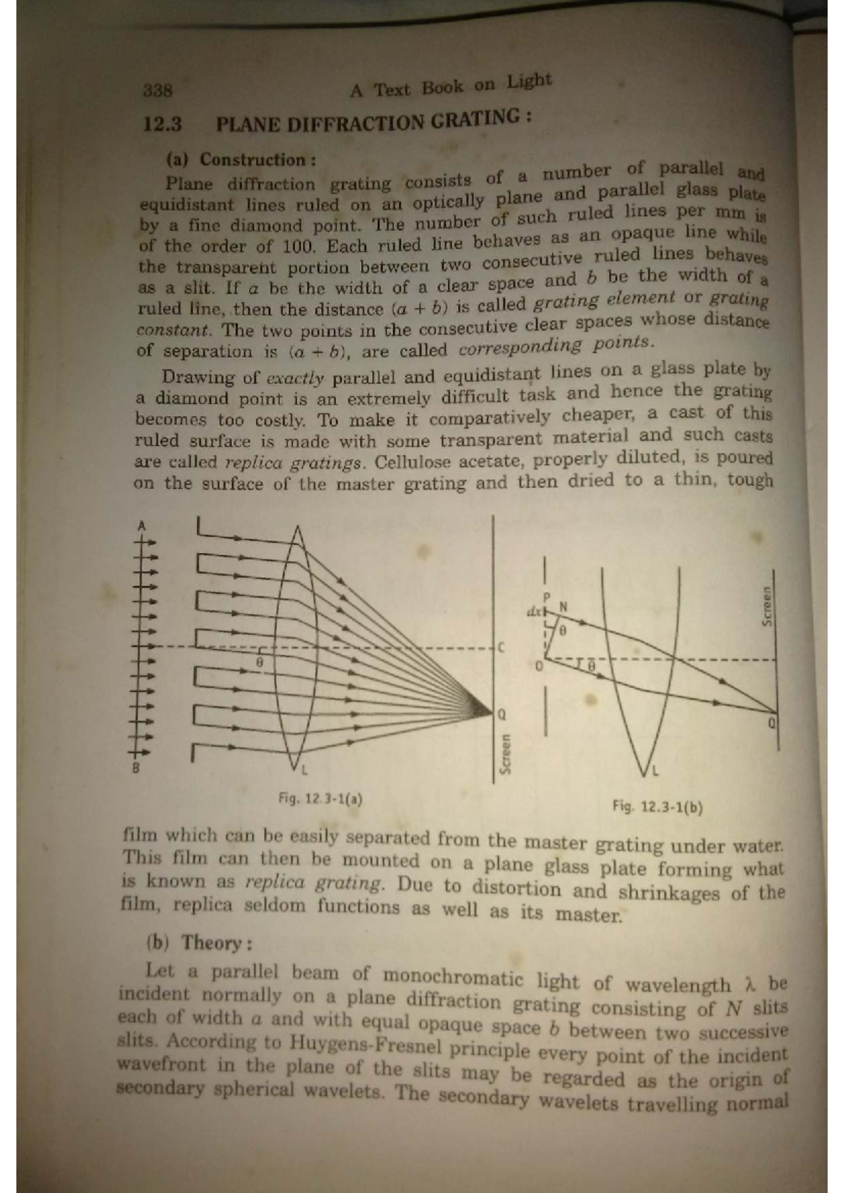 51247 Physics Study Material: Plane Diffraction Grating Analysis - Studocu