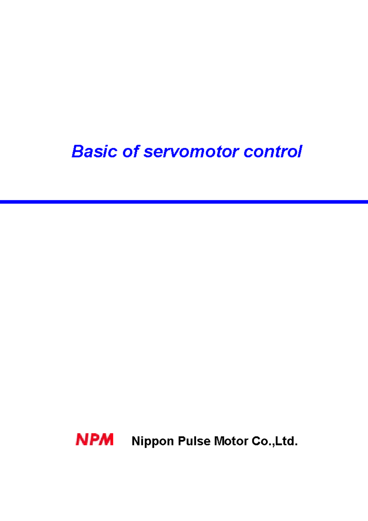 Basics of Servomotor Control: Stepper vs Servo Motors (PCL) - Studocu