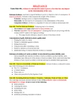 Evidence Chart - Outline of FRE Relevance Rules and Exceptions - Studocu