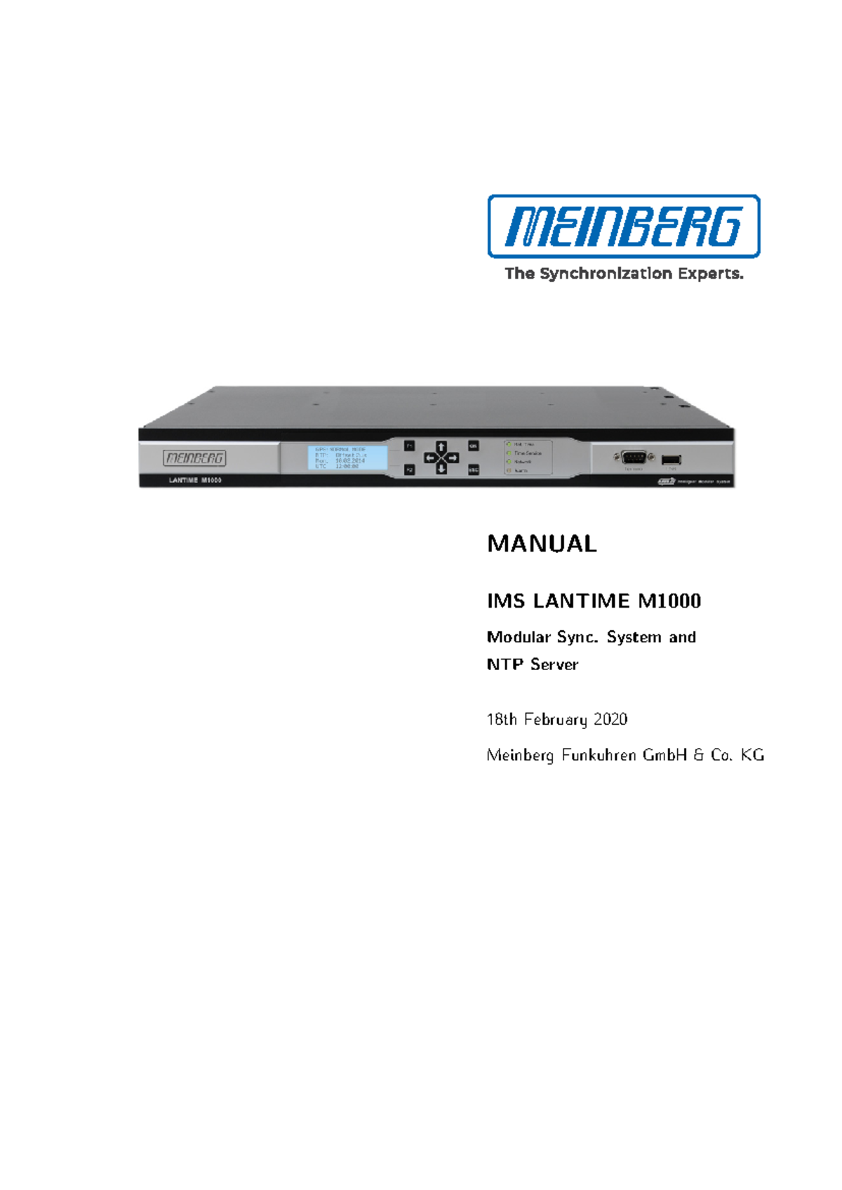 M1000 Manual: IMS LANTIME M Installation & Operation Guide - Studocu