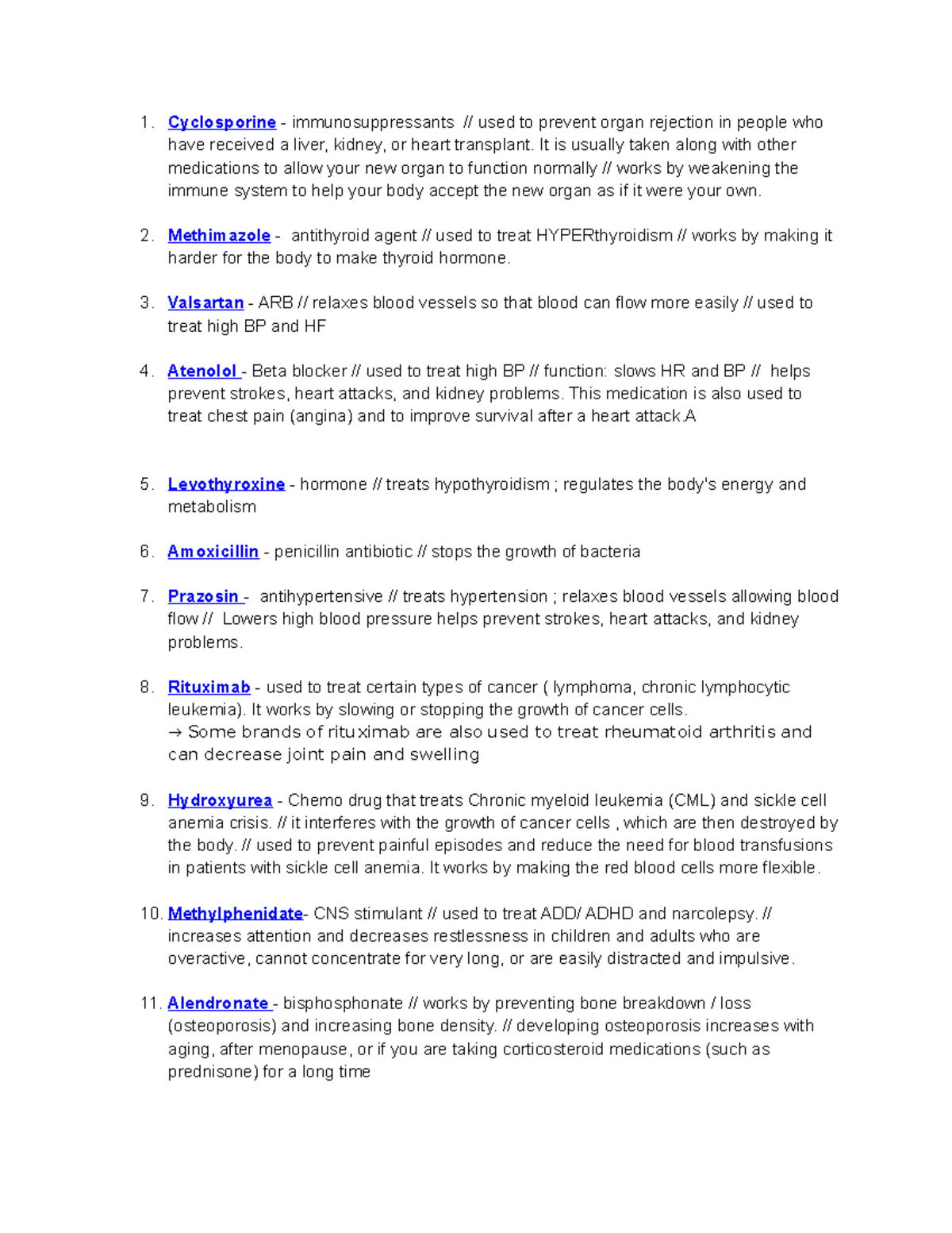 Pharmacology Notes for Complex CJ Pharm: Drug Uses and Mechanisms - Studocu