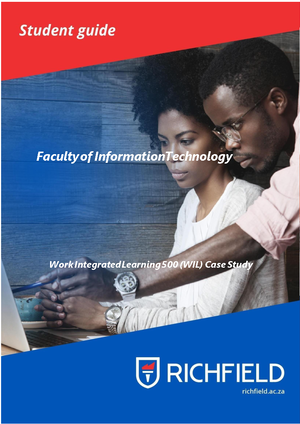 WIL Letter - Date: Dear Sir / Madam RE: WORK INTEGRATED LEARNING It is ...