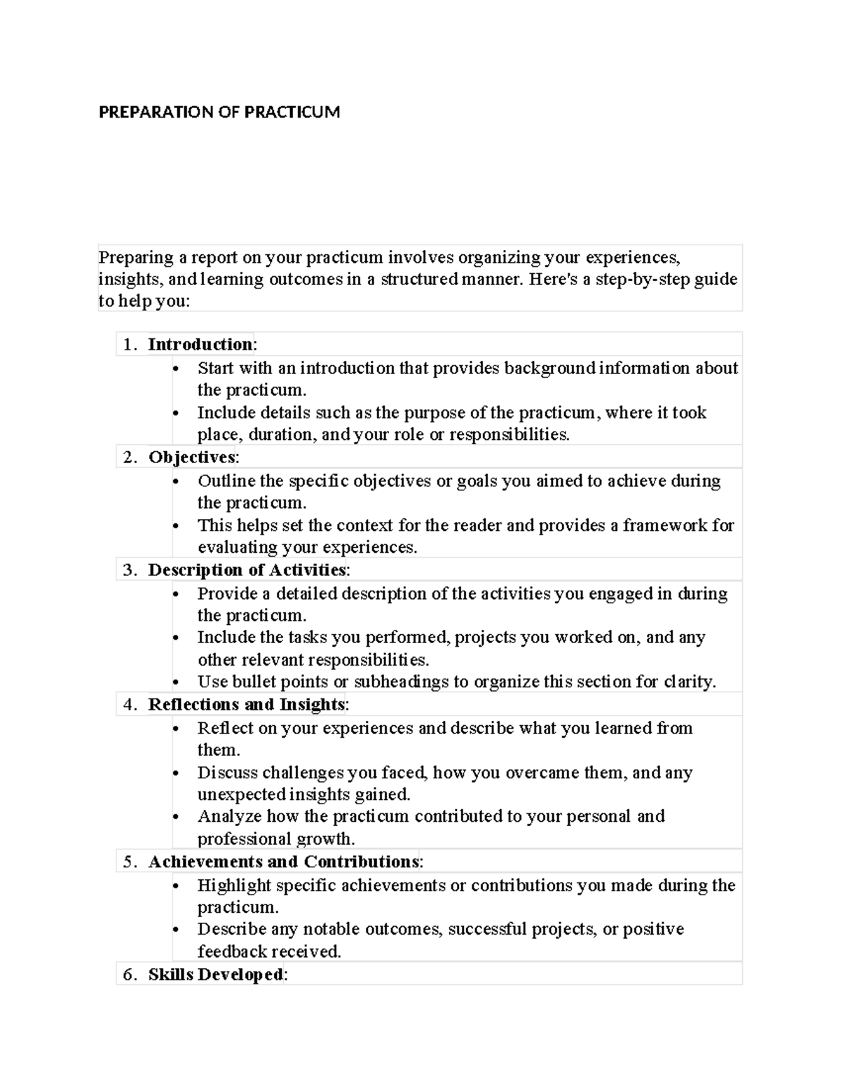 EDA 812: Comprehensive Practicum Report in Education Management - Studocu