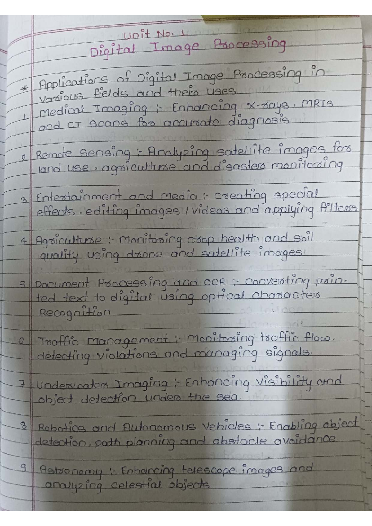 DIP1-3: Applications and Fundamentals of Digital Image Processing - Studocu