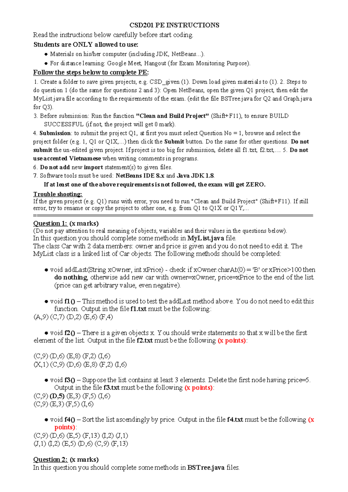 CSD201 Assignment 1 - Programming Exercise Instructions and Guidelines ...