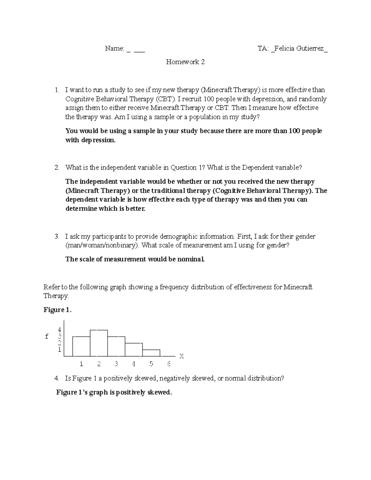 Homework 2: Study on Minecraft Therapy vs CBT - Psych 343 Insights ...