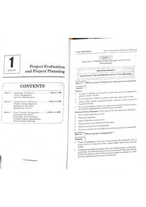SPM full Notes - UNIT I PROJECT EVALUATION AND PROJECT PLANNING ...