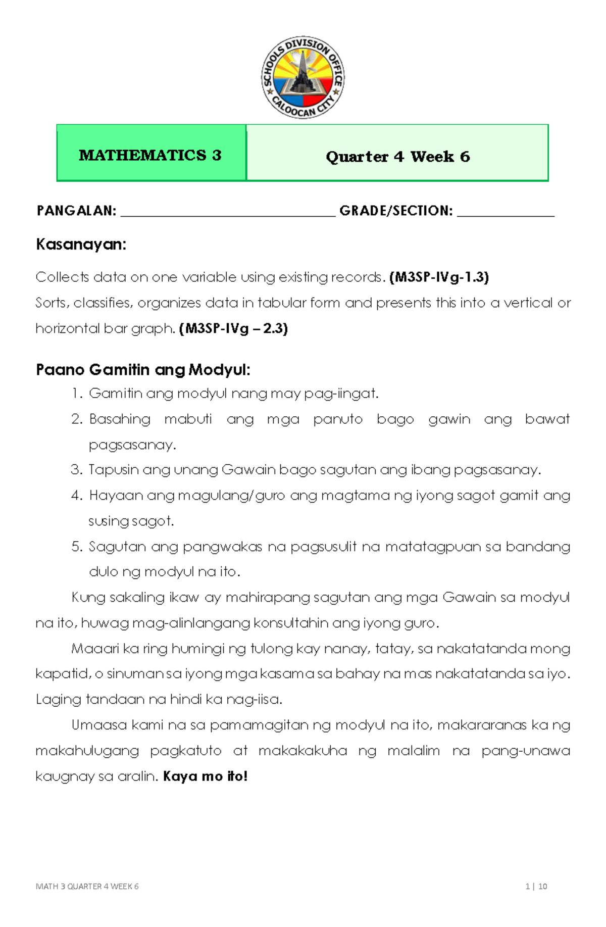 Math 3 Q4 Week 6 - data ana - Donne ai tempi dell'oscurità. Voci di detenute politiche - Studocu