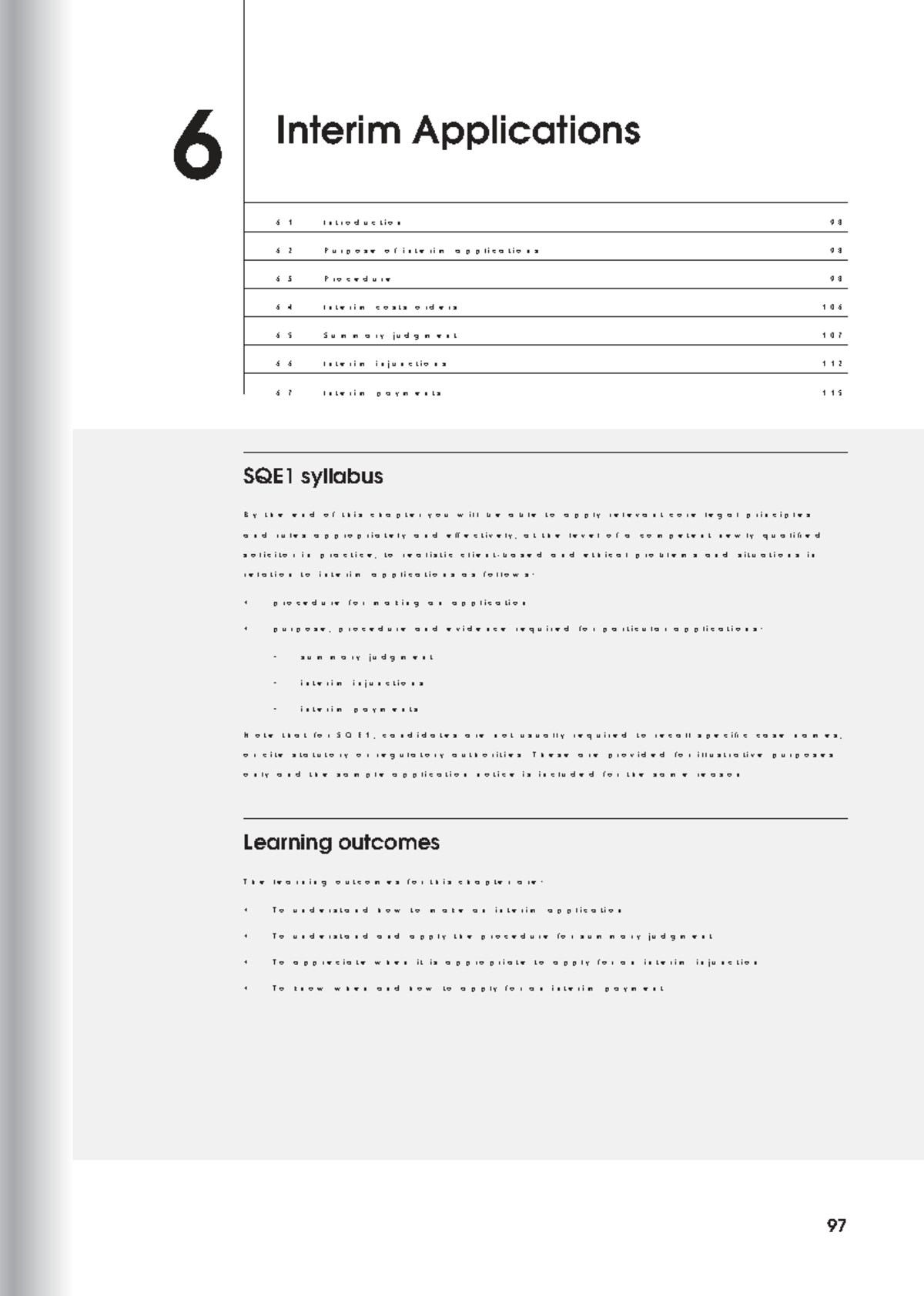 Interim Applications Overview for SQE1: Key Principles and Procedures ...
