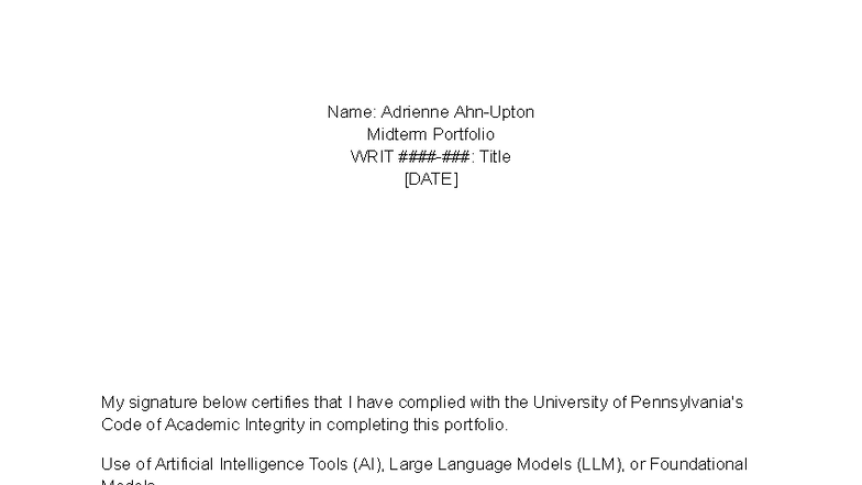 WRIT 101: Midterm Portfolio on Sleep Deprivation in Healthcare - Studocu