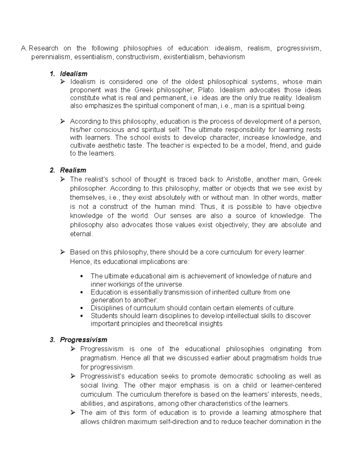 ProfEd Philosophy of Education: Exploring Educational Theories and ...