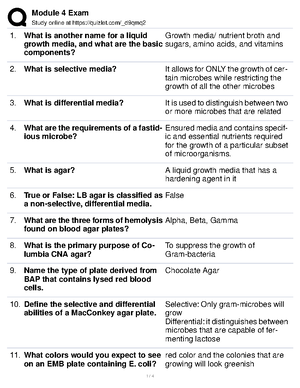 Micro Biology Module 2 Quiz - MicroBiology Module 2 Quiz Question 1 Not ...