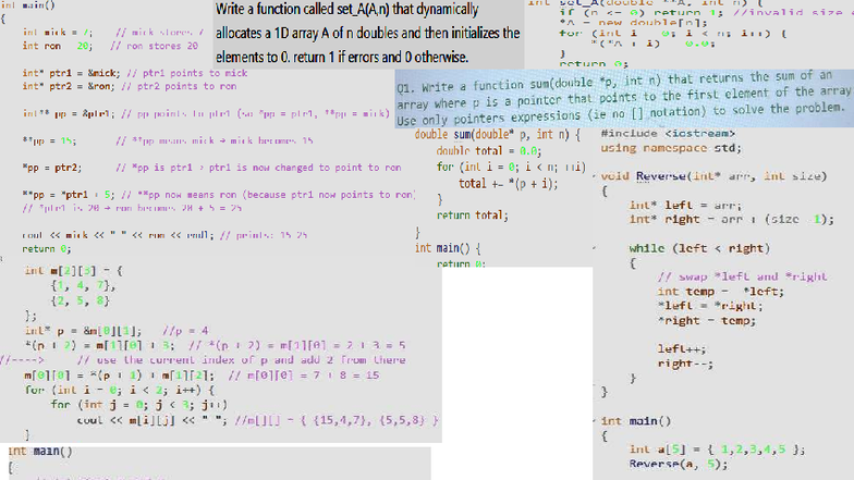Cheatsheet 2: C++ Functions & Pointers for Final Exam - Studocu