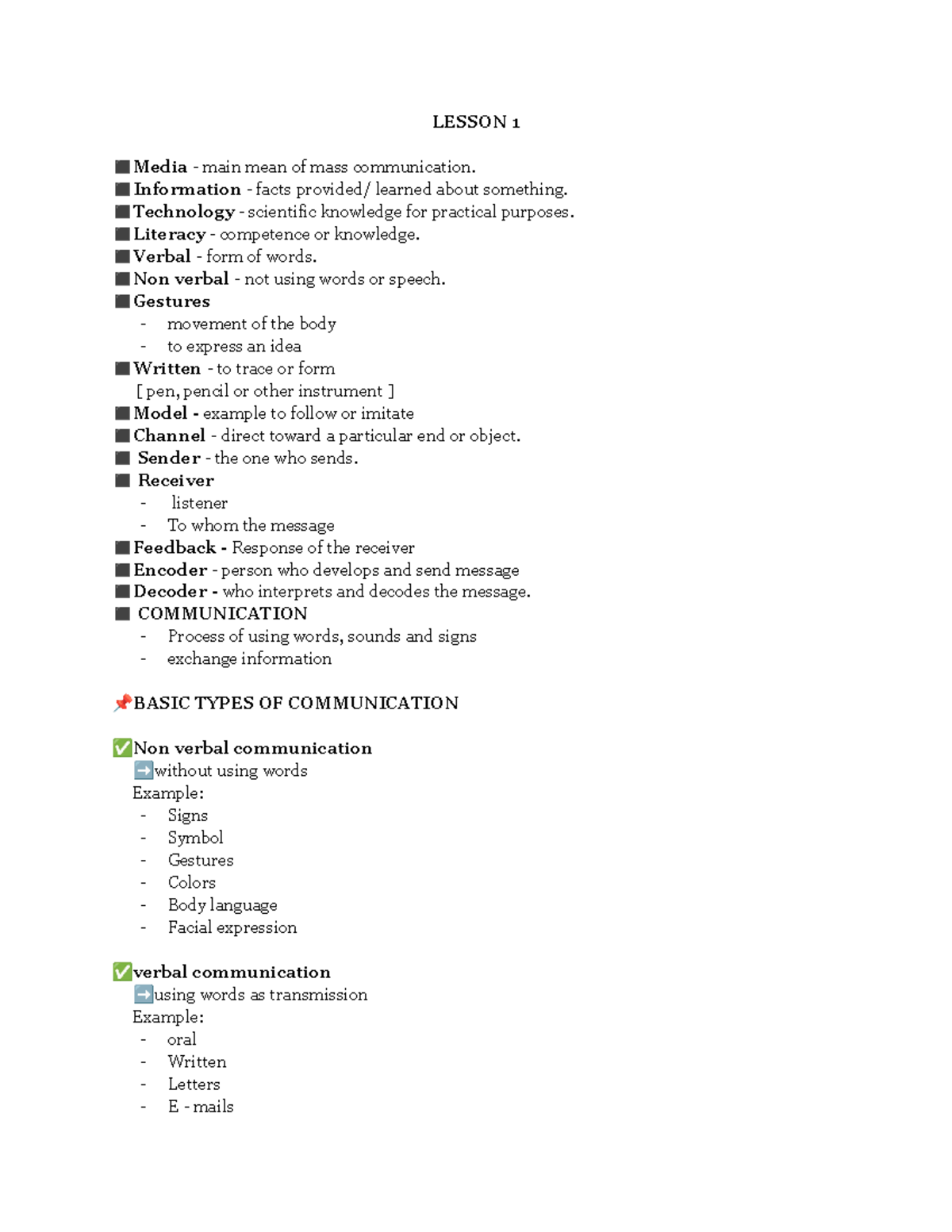 MEIL 101: Key Concepts in Mass Communication and Media Language - Studocu