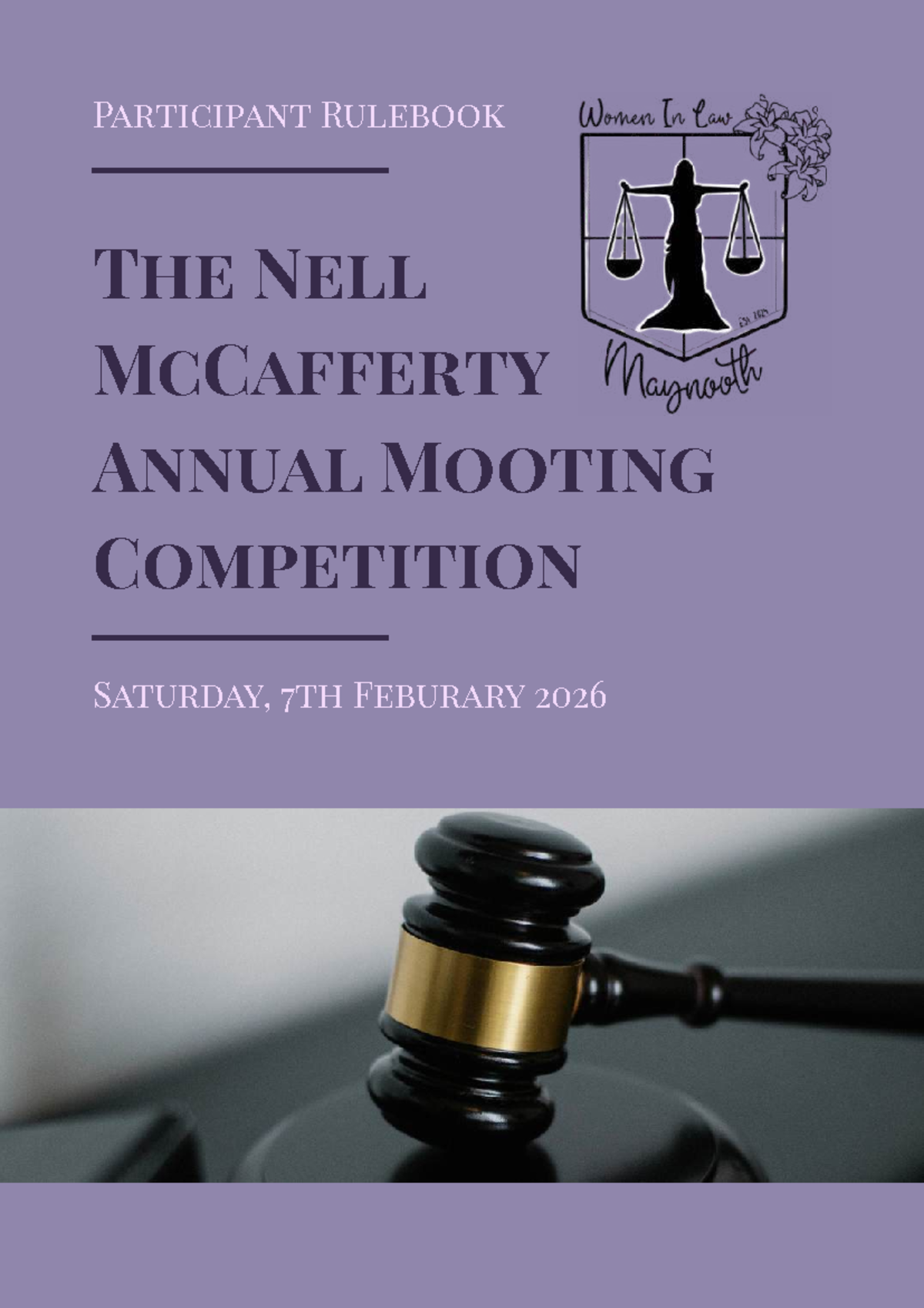 Nell McCafferty Moot Court Competition Participant Rulebook 2026 - Studocu
