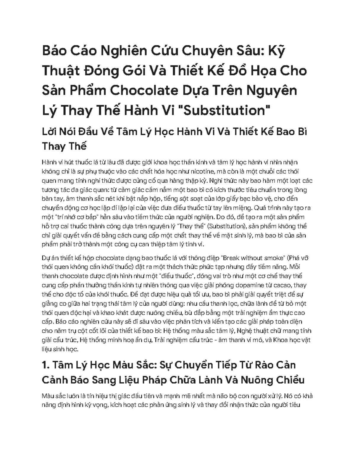 Thiết Kế Bao Bì Chocolate Thay Thế Thuốc Lá: Nghiên Cứu Chuyên Sâu ...