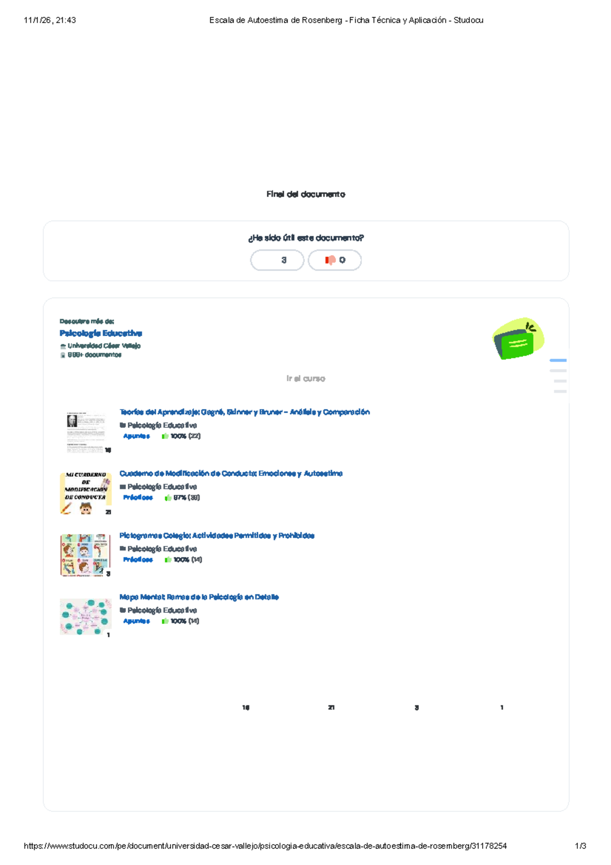 21:43 Escala de Autoestima de Rosenberg: Ficha Técnica y Aplicación ...