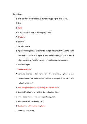 ESSA - MIDTERM PRACTICE NOTES - EESA06 - Planet Earth 📍 Lecture 1 ...
