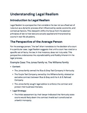 Analysis of Legal Realism, Critical Legal Studies, and Dworkin ...