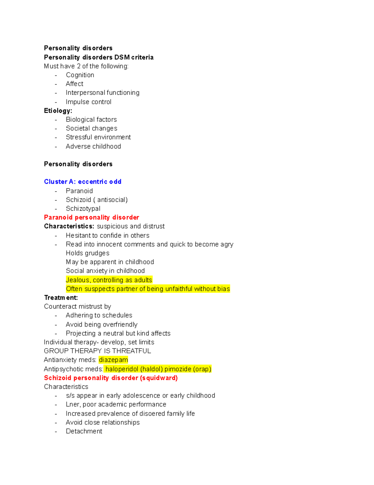 Personality Disorders Overview: DSM Criteria & Treatment Approaches ...