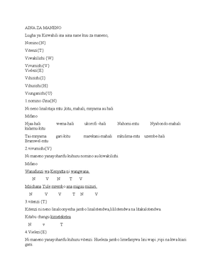 Kamusi - Kiswahili notes - KAMUSI Kamusi Kamusi ni kitabu cha orodha ya ...