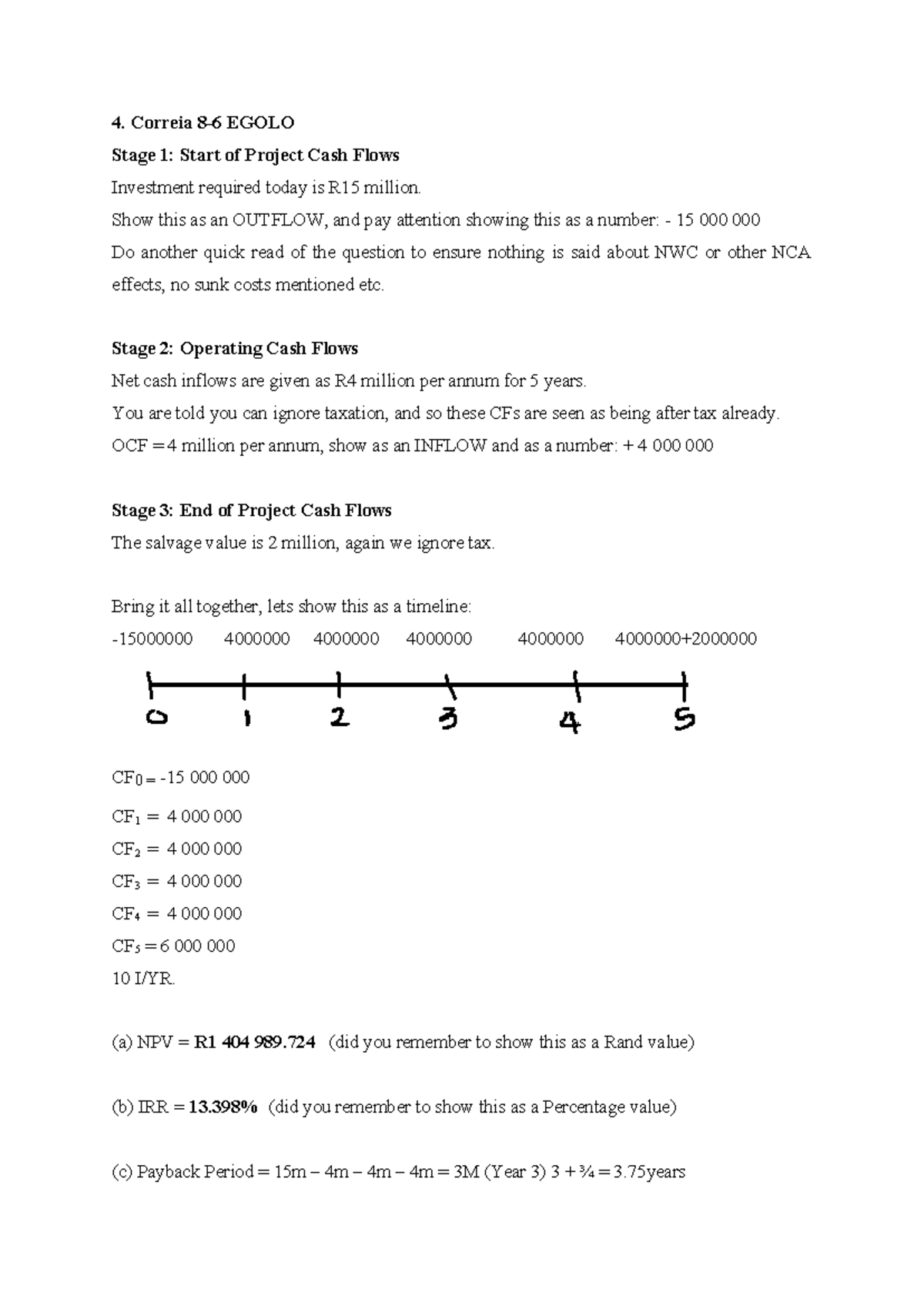 FINA202 Tut 1.2 Solutions: Project Cash Flows Analysis - Studocu