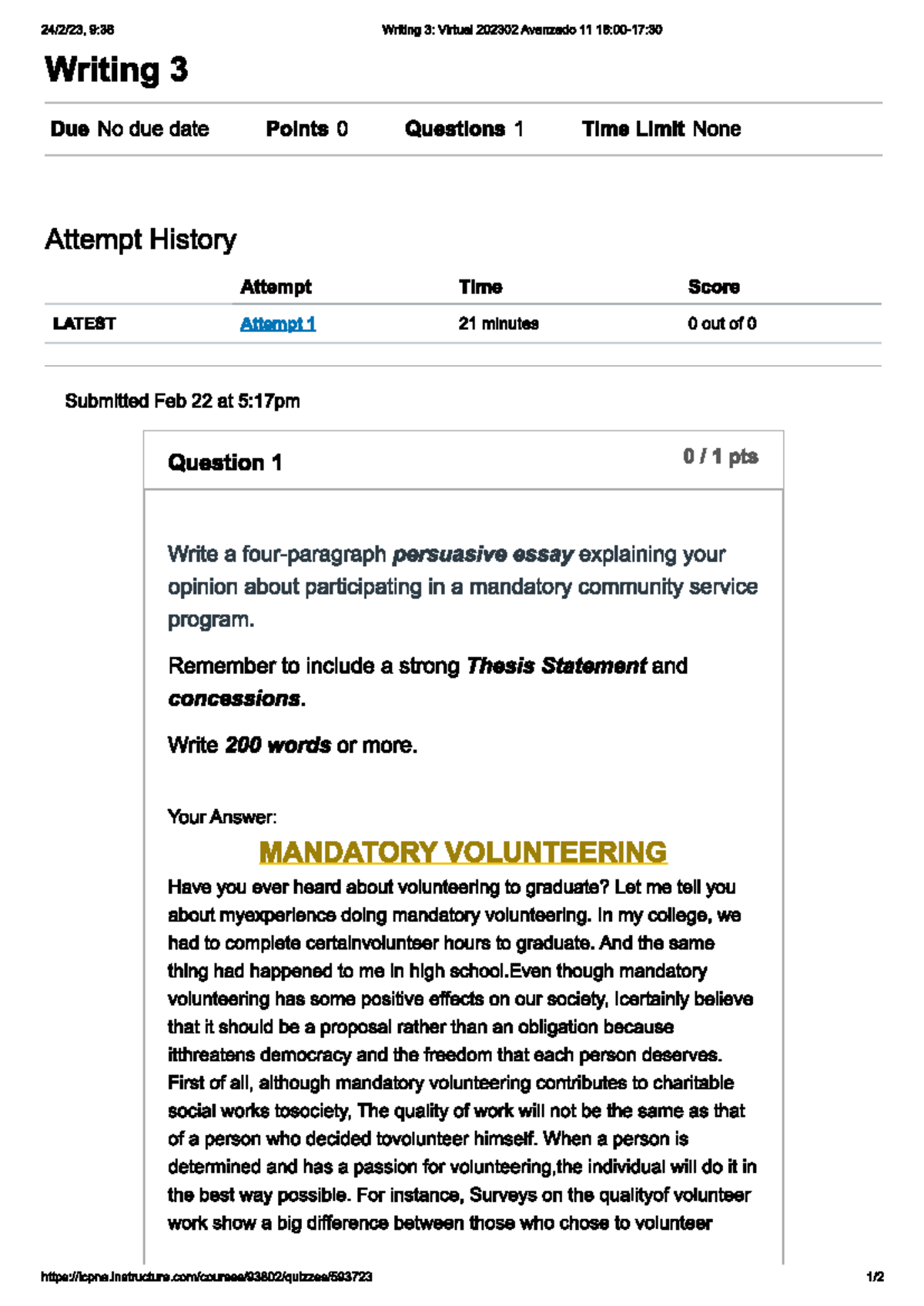 Advanced Writing Strategies for Level 3: Course Code 11 - Studocu