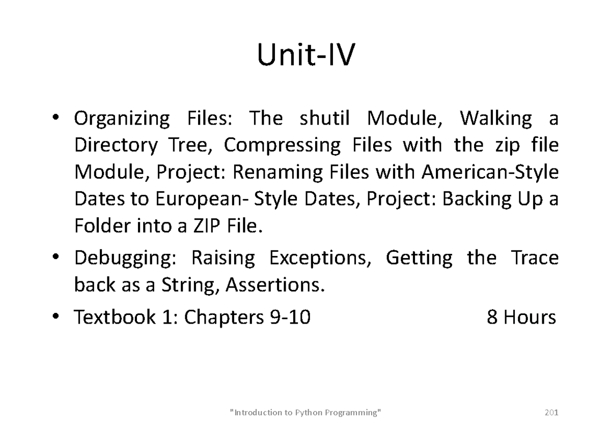 Organizing Files and Directories in Python: A Comprehensive Guide (PY 202) - Studocu