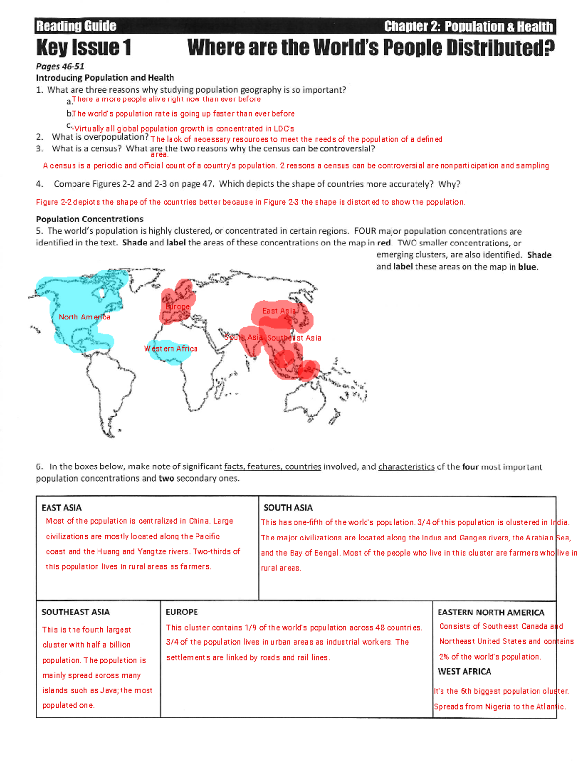 Chapter 2 study guide - Reading Guide Key Issue 1 Pages 46- Chapter 2 ...