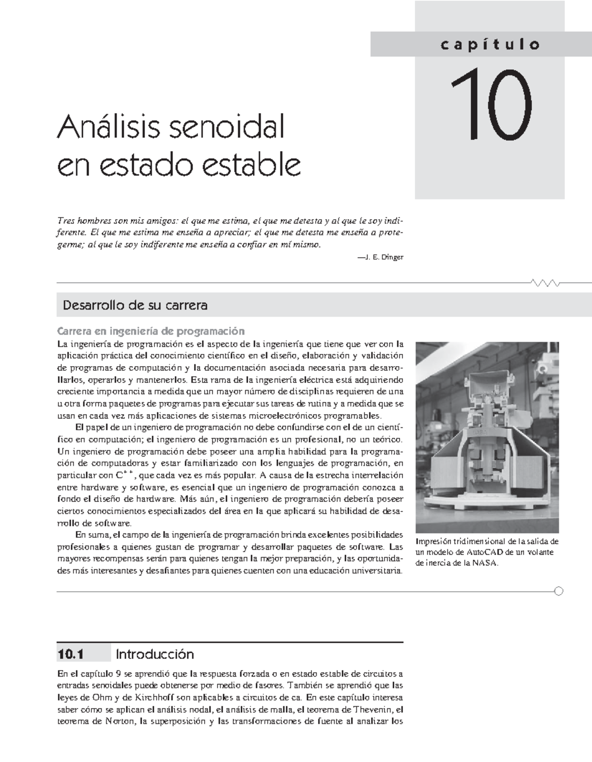 CAP 10 - Análisis Senoidal en Estado Estable de Sadiku - Studocu