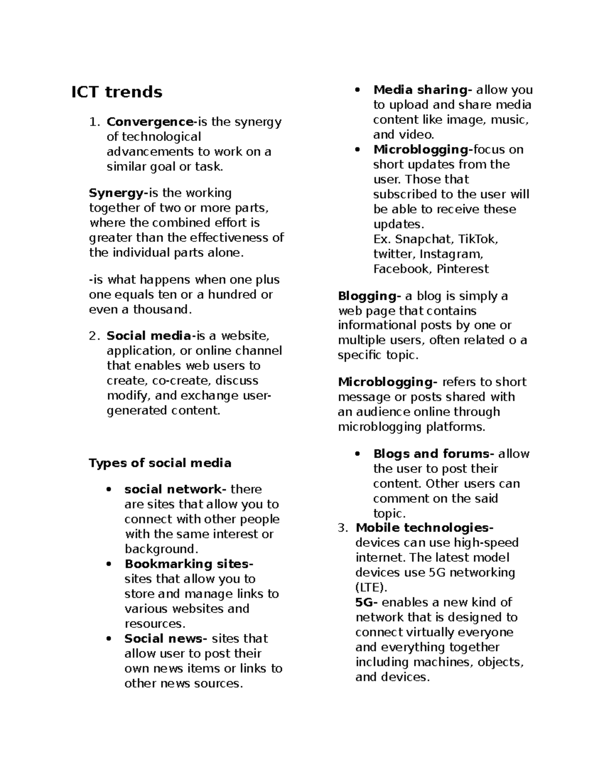 ICT Trends: Understanding Convergence, Social Media, and Mobile Tech ...