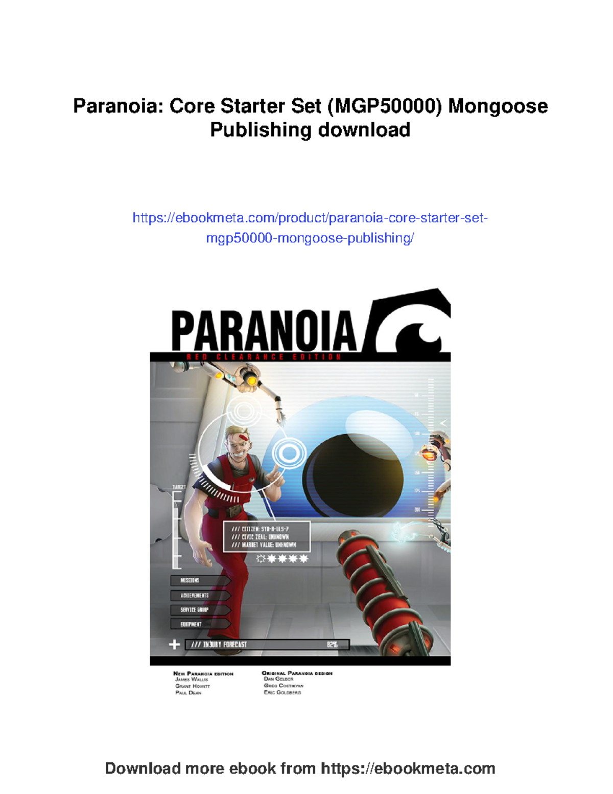 Paranoia gamemasters handbook: A guide to alpha complex adventures ...