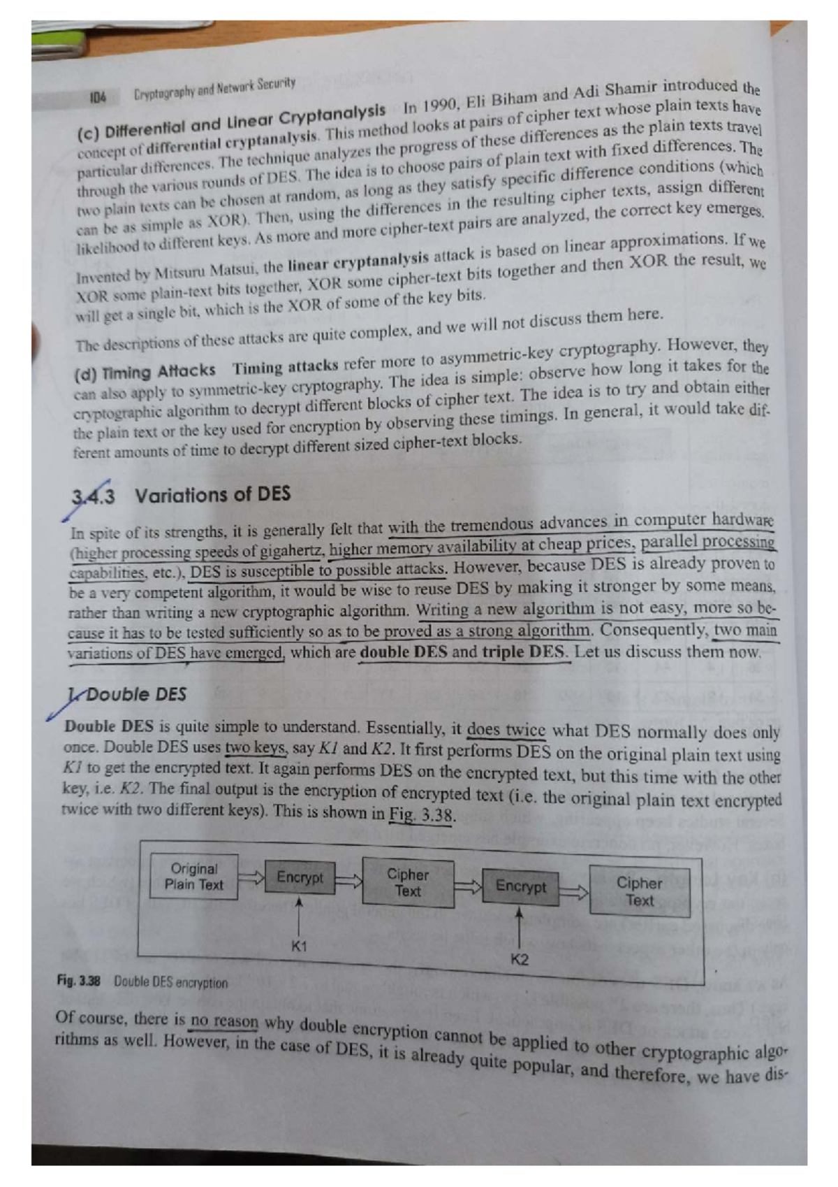 UNIT-2 Part-12: Understanding 2DES and 3DES in Cryptography - Studocu