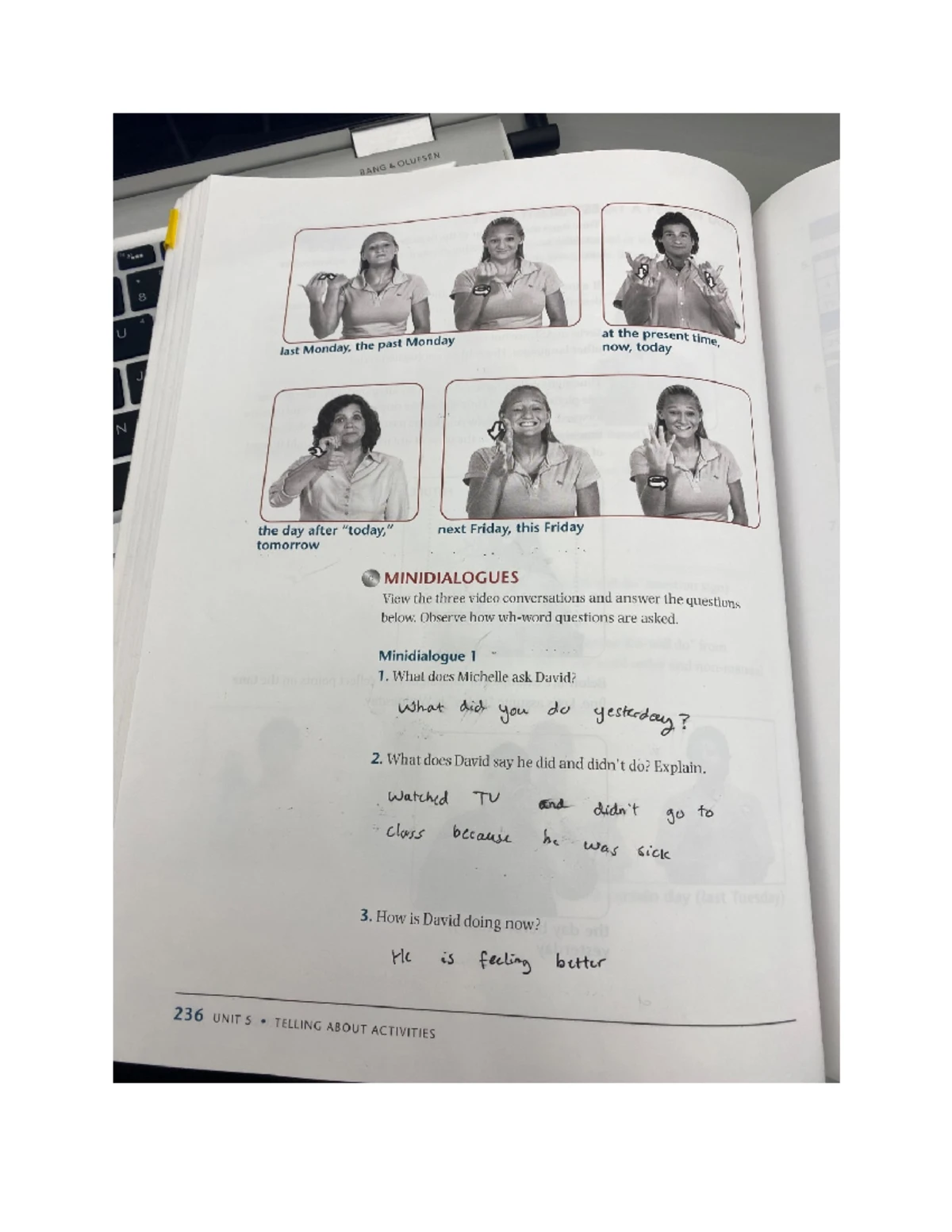 ASL Workbook HW #4 - asl homework signing naturally - Section 4: 1. How ...