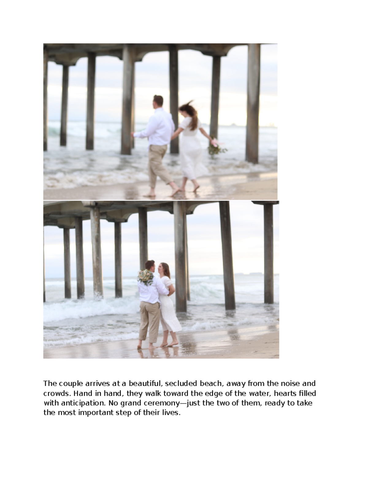 W13 Project- Storyboard - The couple arrives at a beautiful, secluded ...