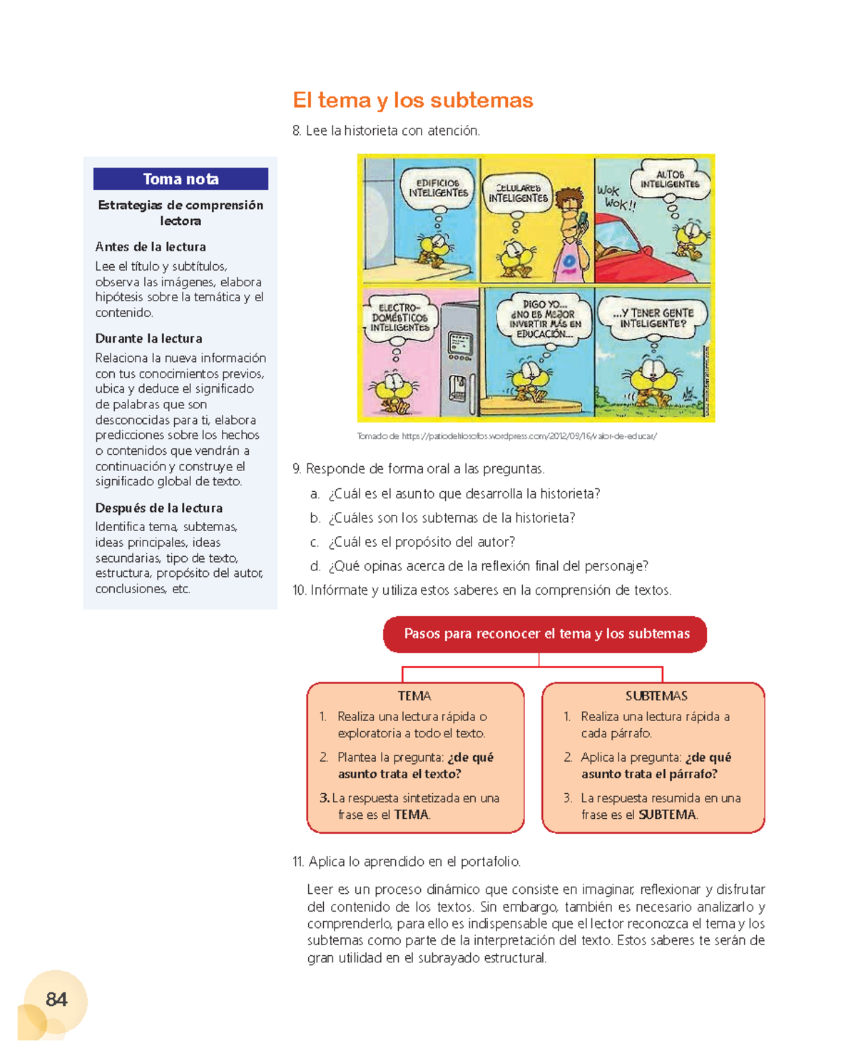 Ejercicios y Estrategias para Identificar Tema y Subtemas - Studocu