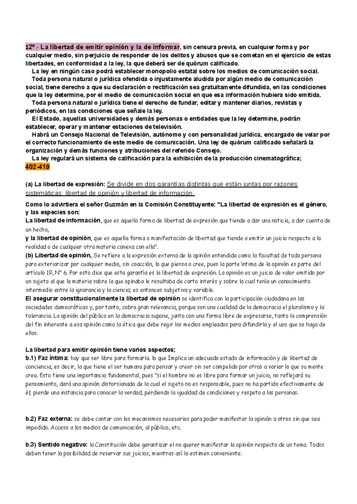 Copia de cap 3 consti - jjnj - 1 2º.- La libertad de emitir opinión y ...