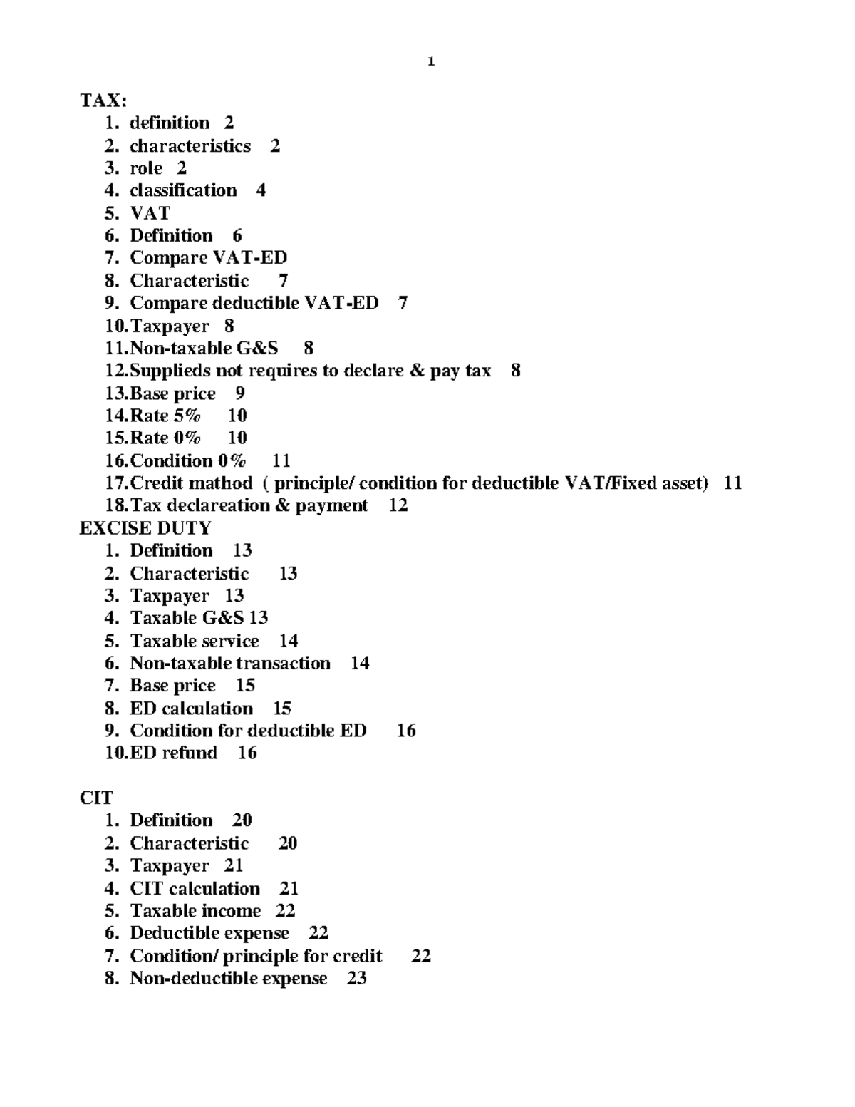 THUẾ - wwwwww - TAX: definition characteristics role classification ...