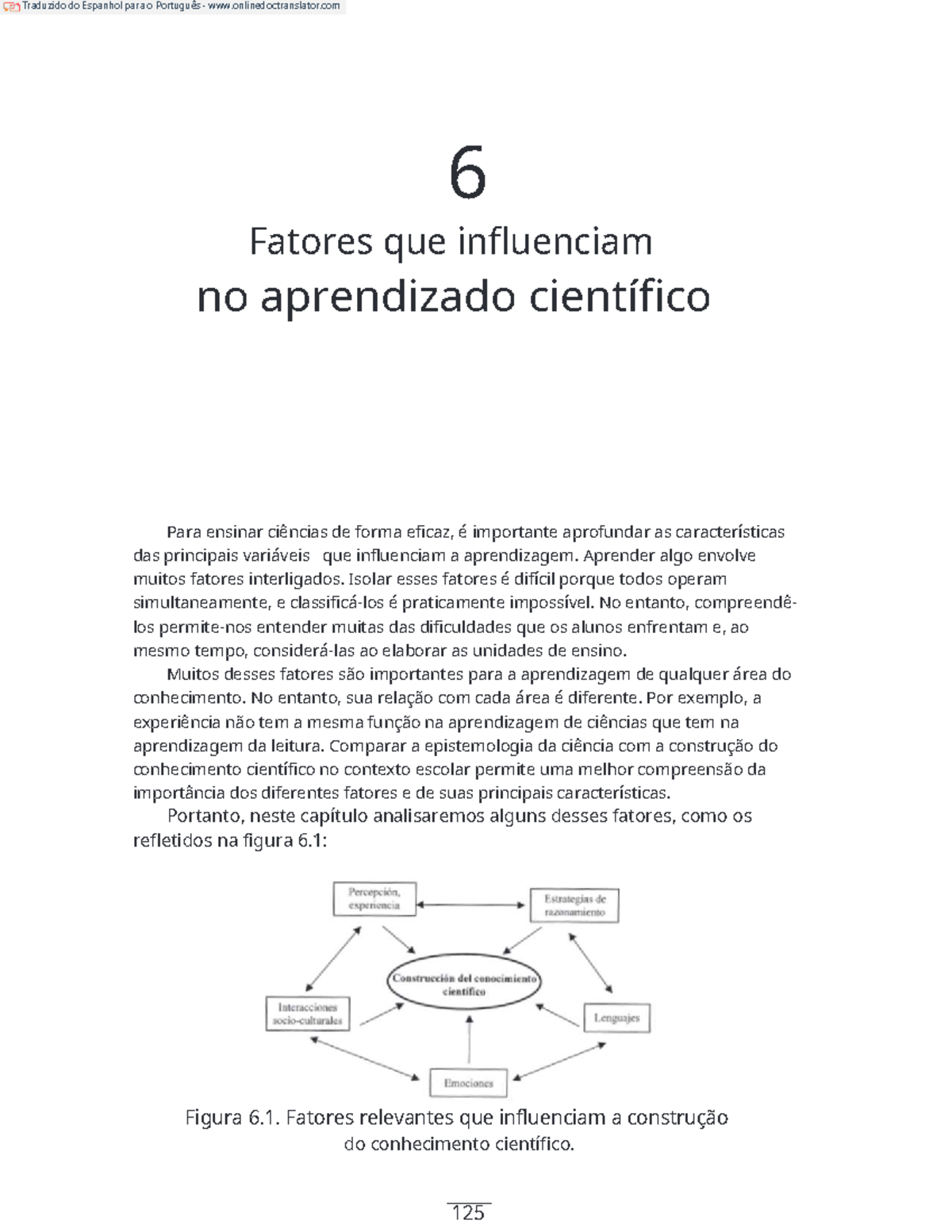 Fatores que Influenciam a Aprendizagem Científica - Ensino Secundário ...