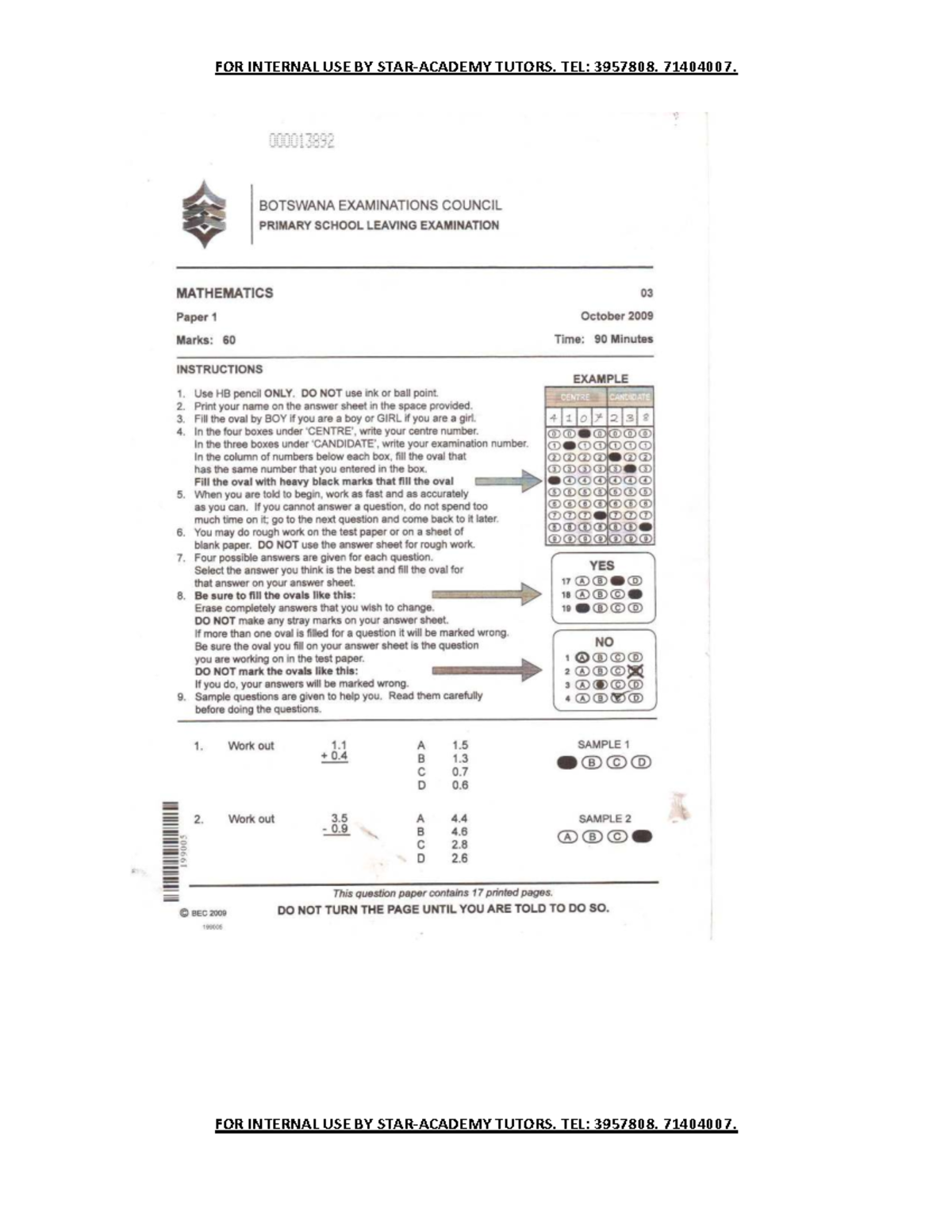Maths PSLE - Comprehensive Revision Guide for Exam Success - Studocu