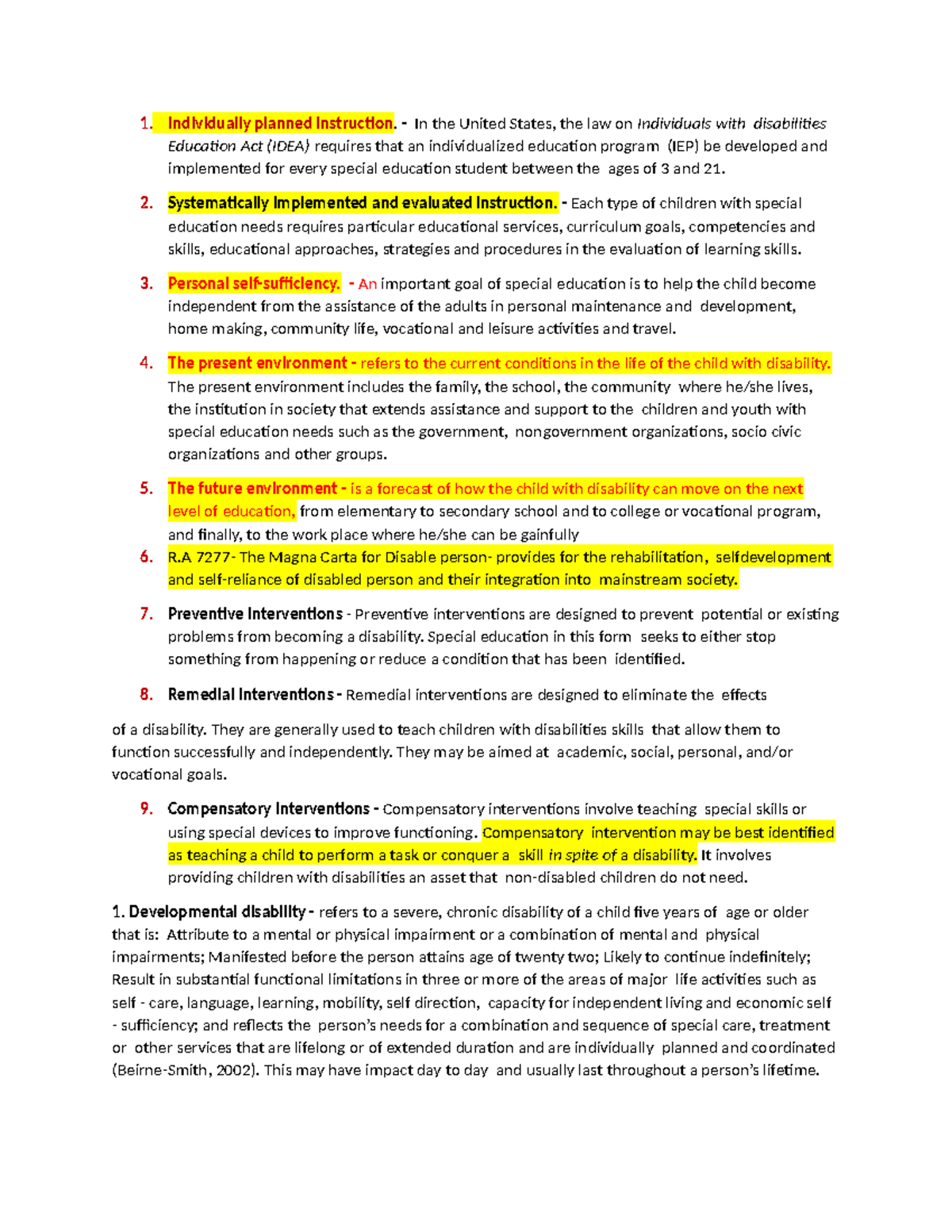 Chapter 3 SPED Key Concepts - JNZMMASMNSMKMX - Studocu