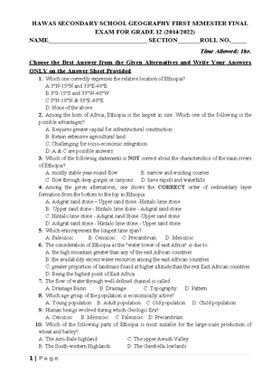 Geo 8,9 - Lithosols, Cambisols, Nitosols, Vertisols, Xerosols ...