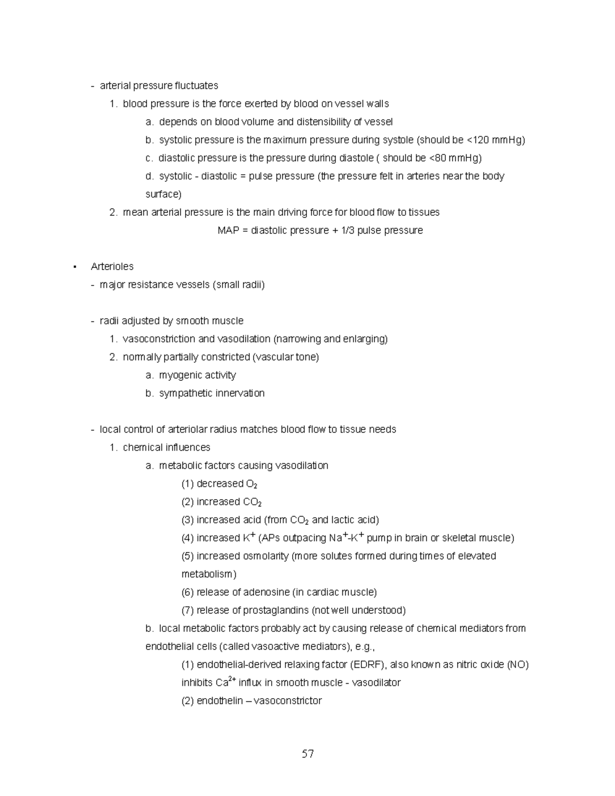 Human-Physiology 15 - Human Physiology Lecture Notes - arterial ...
