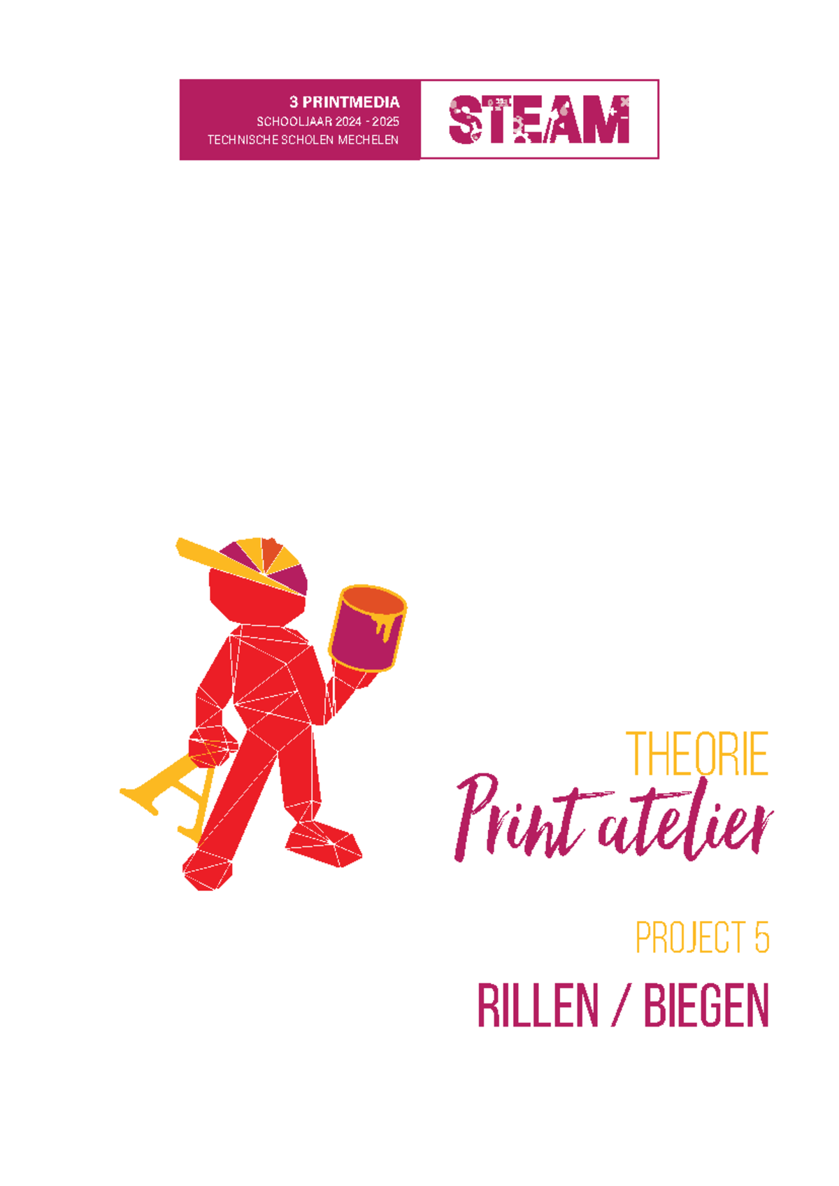 Printmedia Project 5: Rillen en Biegen - Schooljaar 2024-2025 - Studeersnel