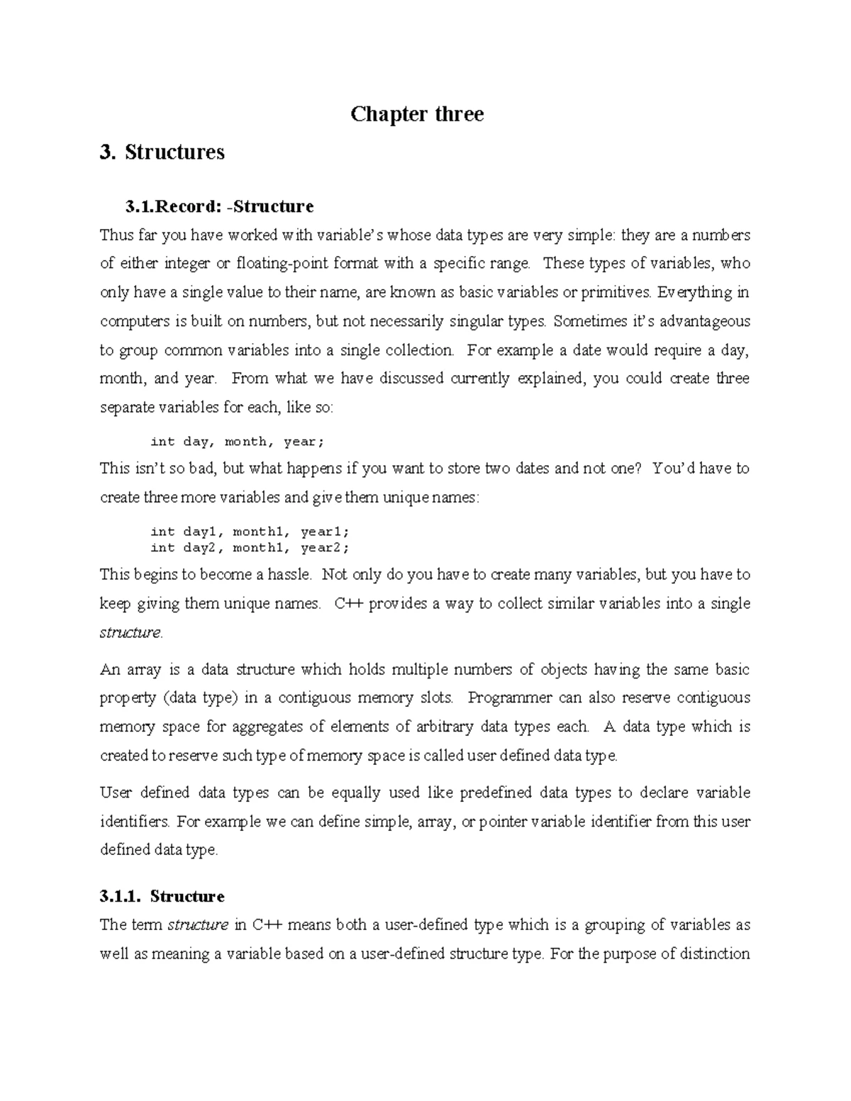 C++ Lecture All in One Addis Ababa uni - Compiled by: Mahder Alemayehu ...