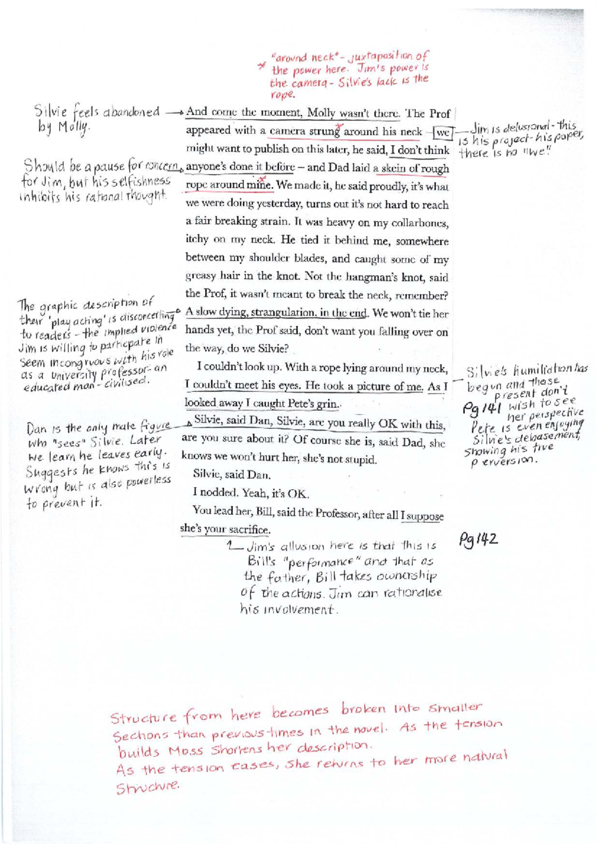 GHOST WALL Analysis: Power Dynamics and Symbolism (Pg 141-144) - Studocu