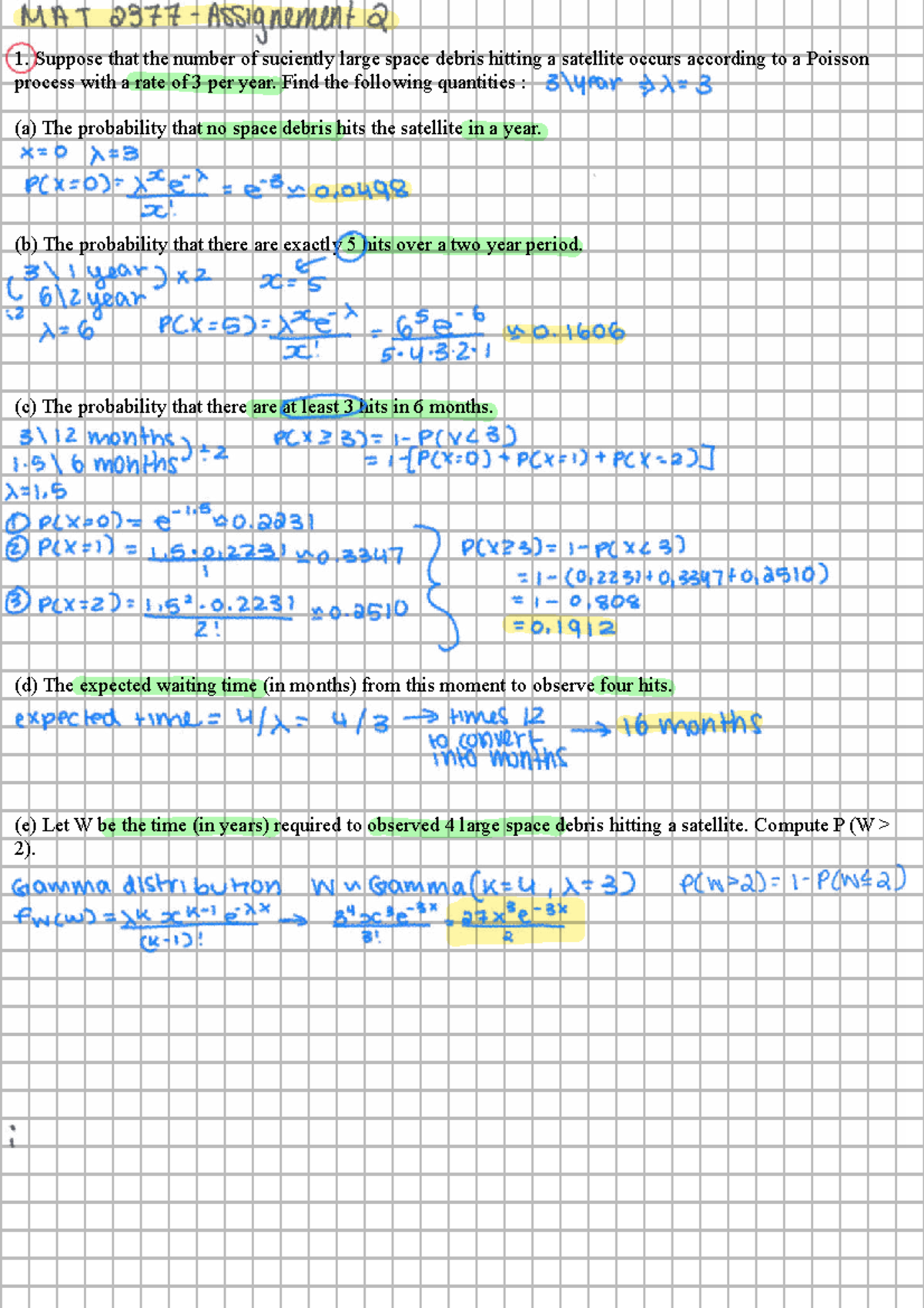 Mandatory Assignment 2: Probability and Statistics Analysis - Studocu